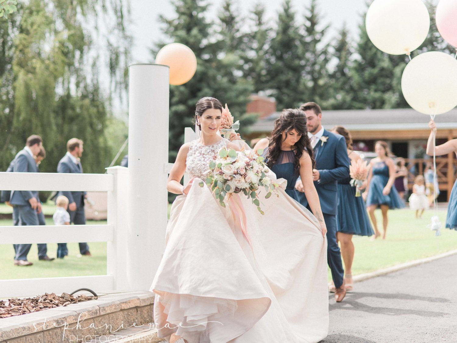 Abby + Brett's Blush Summer Wedding | Calyx Floral Design