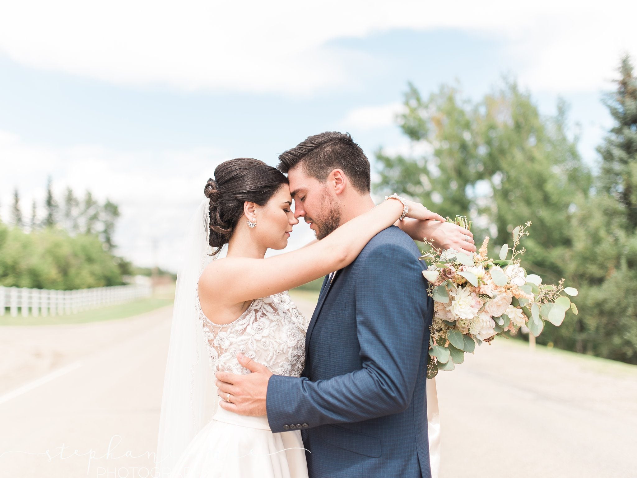 Abby + Brett's Blush Summer Wedding | Calyx Floral Design