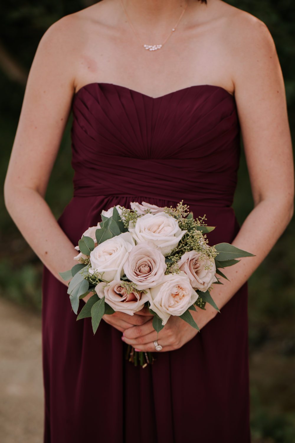 Tamara and Kyle's Rustic Chic Burgundy and Blush Wedding | Calyx Floral ...