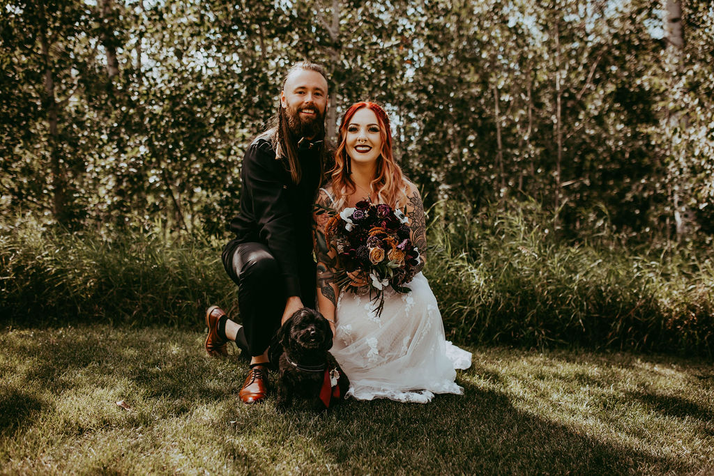 Haley + Greg's Gorgeous Gothic Wedding | Calyx Floral Design